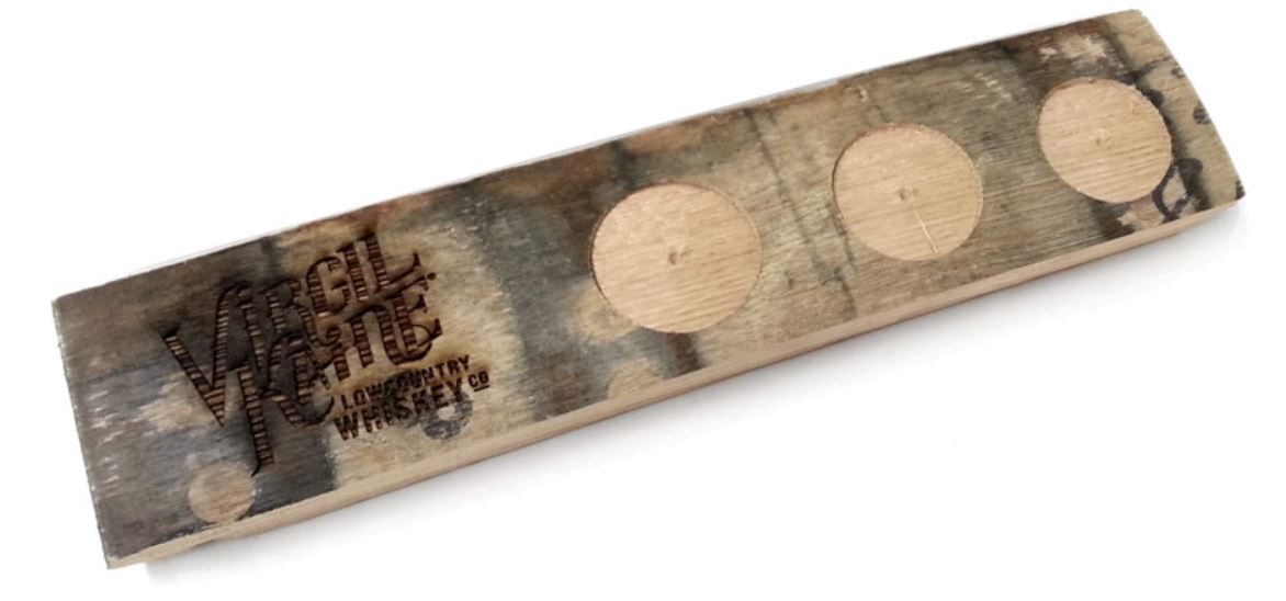 Oak Barrel Stave Flight Board | Beercup